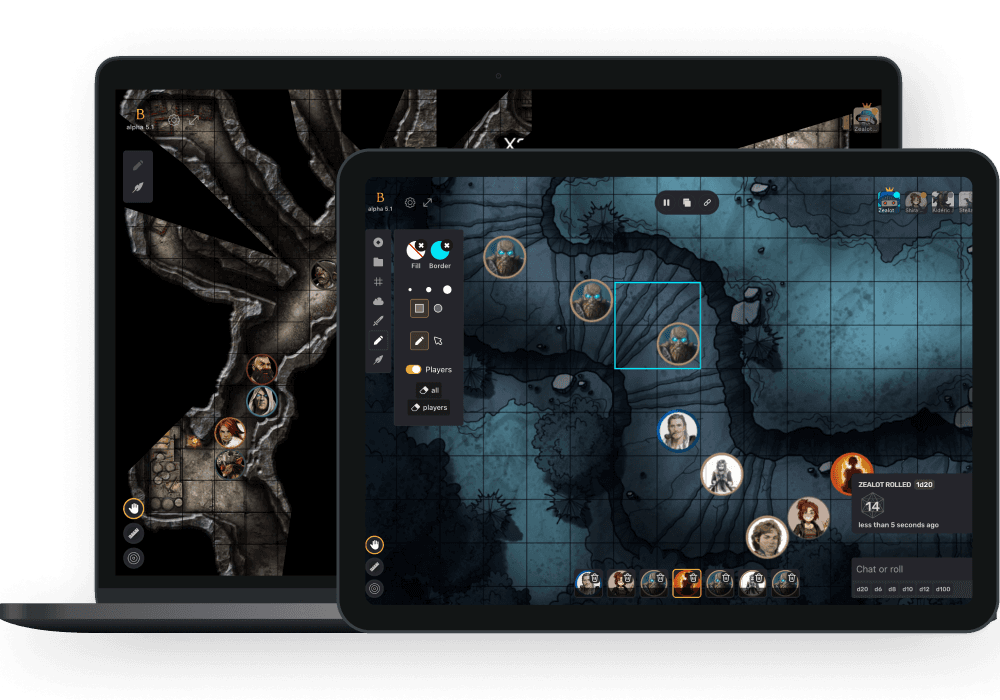 Bonfire Tabletop – Free and modern virtual tabletop